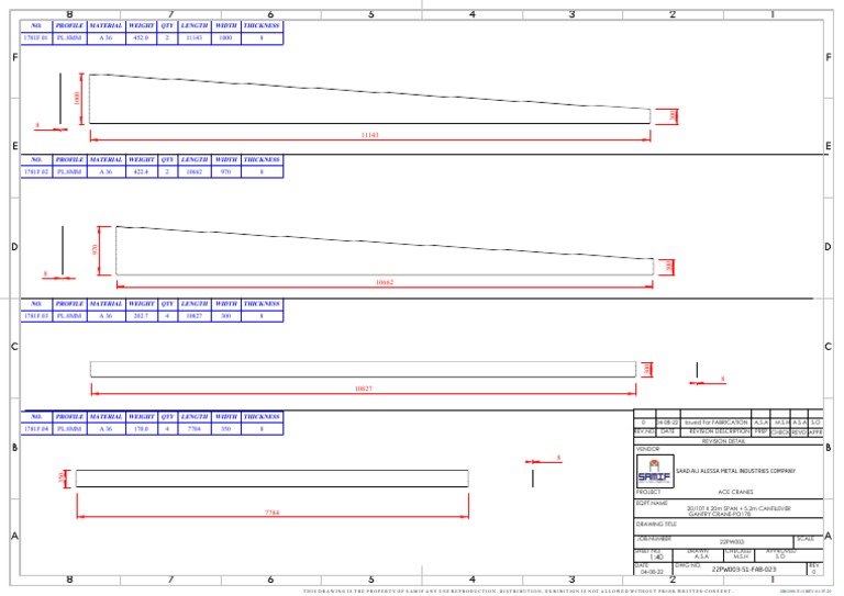 Fabrication details for 8mm plate profiles | PDF | Civil Engineering ...