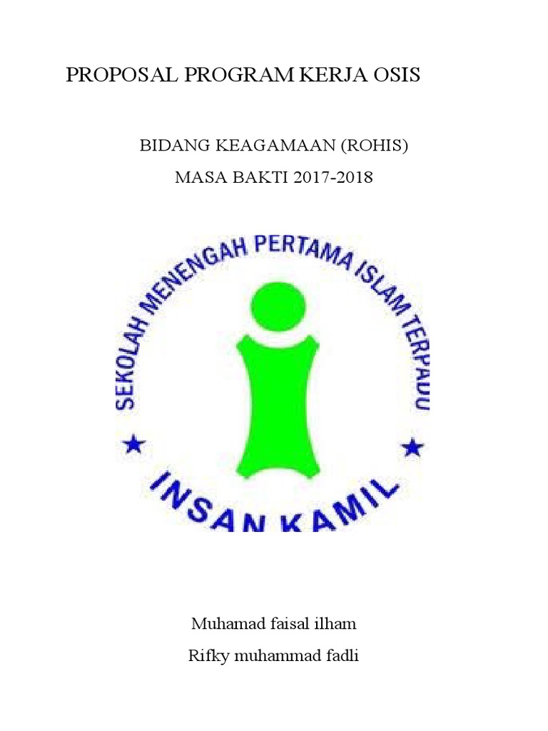 Proposal Kerja OSIS Rohis 2017-2018 | PDF | Karier & Perkembangan | Bisnis