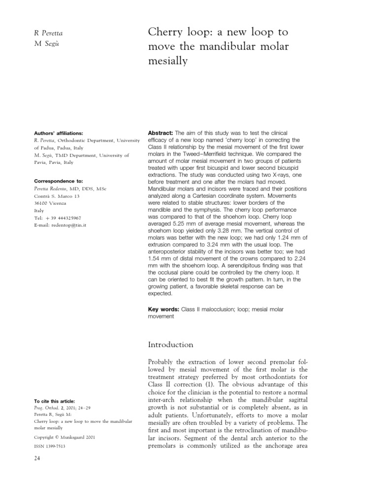 Cherry Loop | PDF | Dentistry Branches | Dental Anatomy