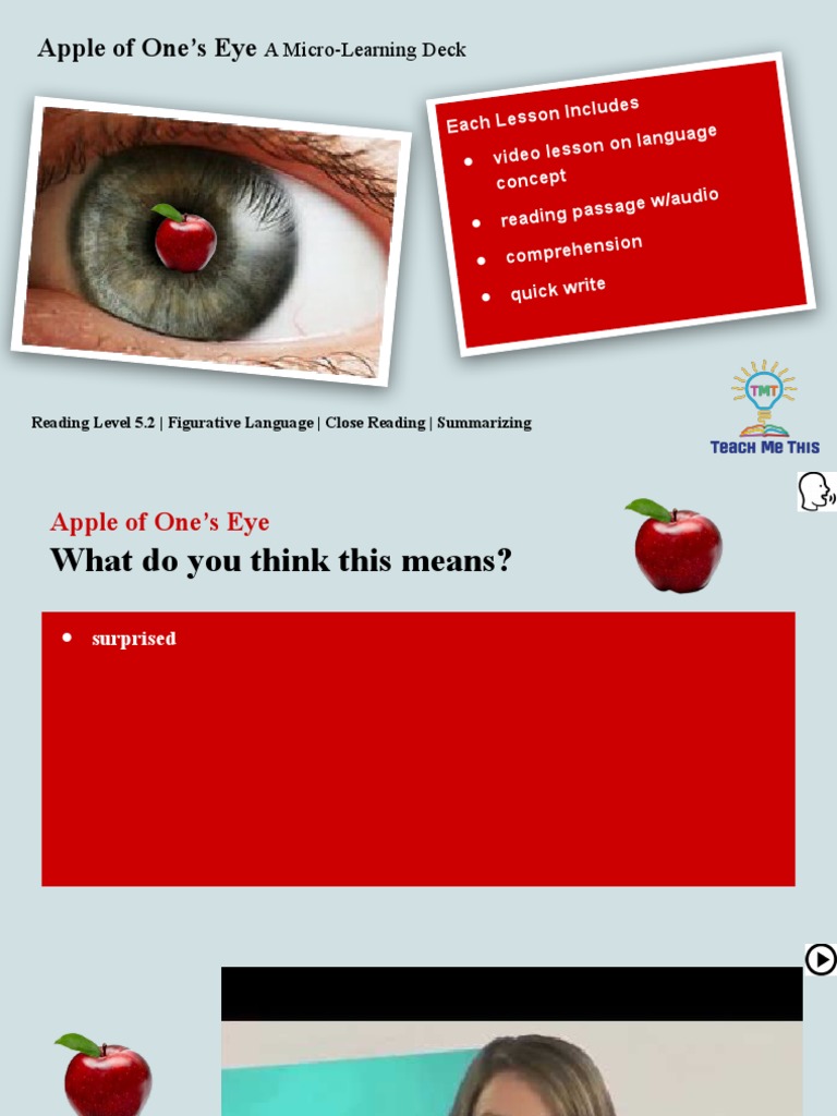 Understanding "Apple of One's Eye" | PDF | Cognitive Science | Linguistics
