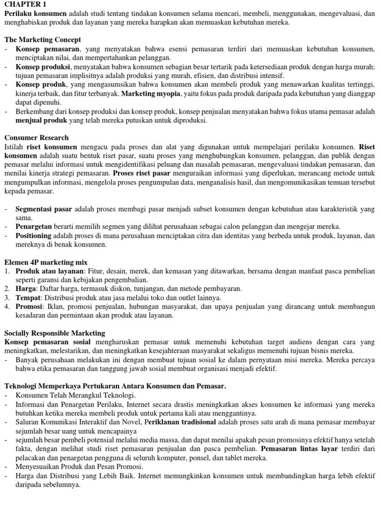 Perilaku Konsumen Uts 1-8 | PDF