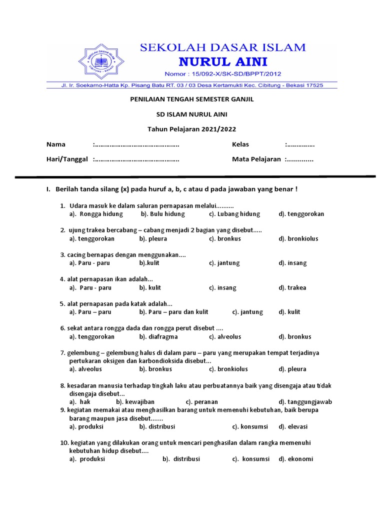 Pts Kelas 5 Tema 2 Sub 1 | PDF | Kajian Bahasa Asing | Seni