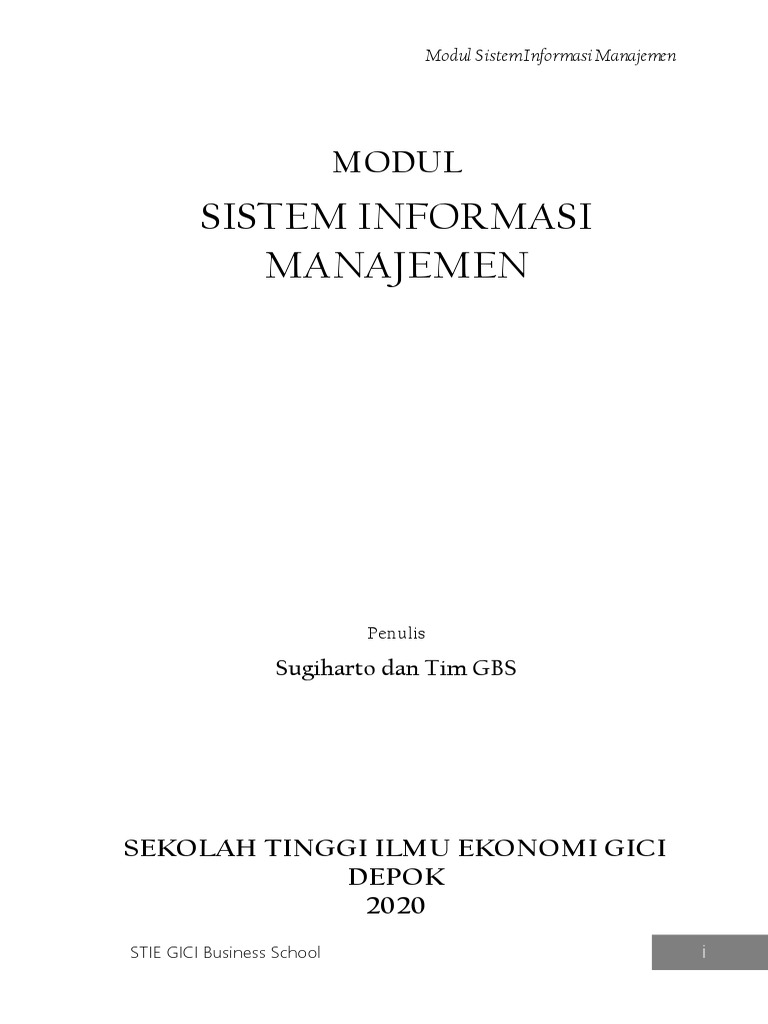 Bab 1 Pengantar SIM Elearning | PDF