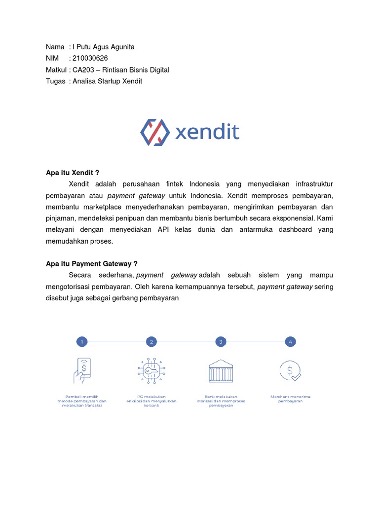 Analisa Startup - Xendit | PDF | Bisnis