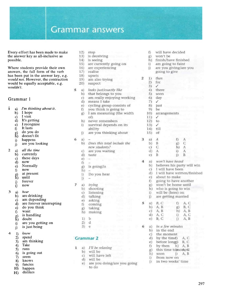 Grammar Key Advance | PDF