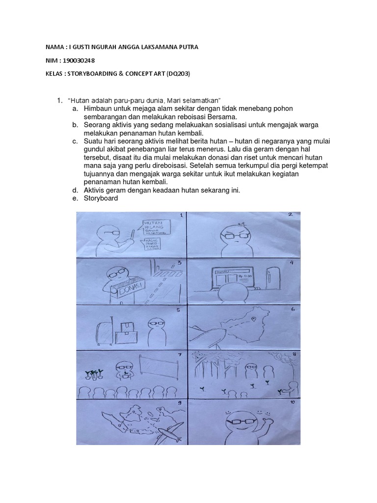 Storyboarding & Konsep Seni | PDF