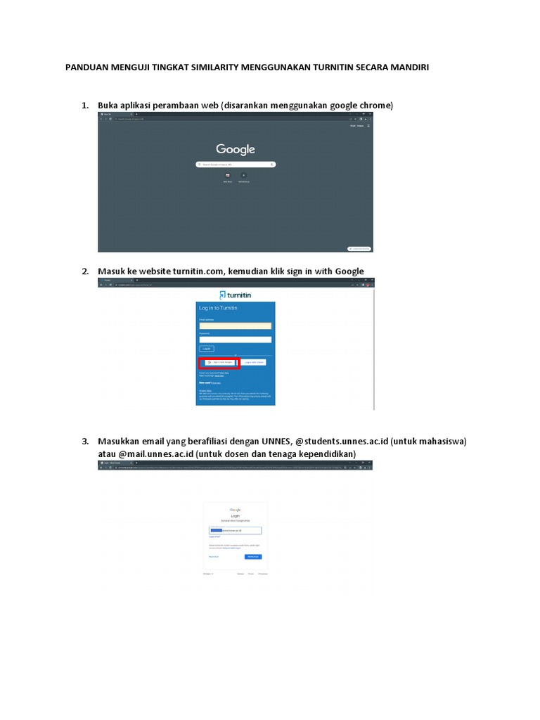 PANDUAN Turnitin | PDF