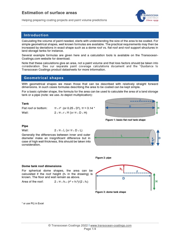 Estimation of Surface Areas 09dec2022 | PDF | Area | Hull (Watercraft)