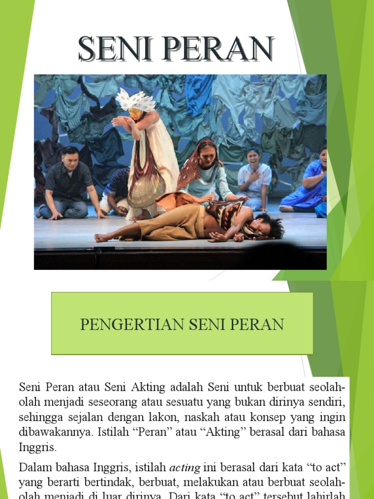 Pengertian dan Gaya Seni Peran | PDF