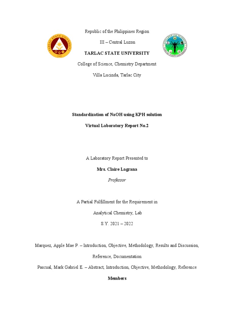 Marquez AM and Pascual MG - BSC 2B - Virtual Laboratory Report 2 ...