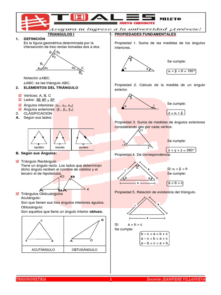 SEM 03 GEO ii | PDF | Triángulo | Objetos geométricos