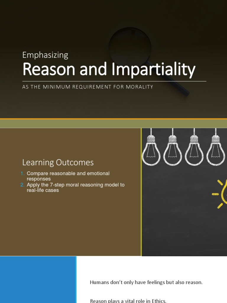 6. Reason and Impartiality With 7 Steps - For LMS | PDF | Reason | Morality