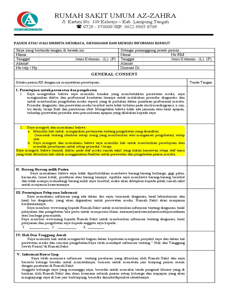 General Consent | PDF