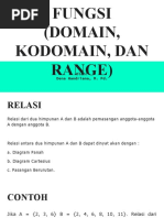 Materi Fungsi (Relasi, Domain, Kodomain, Dan Range) | PDF