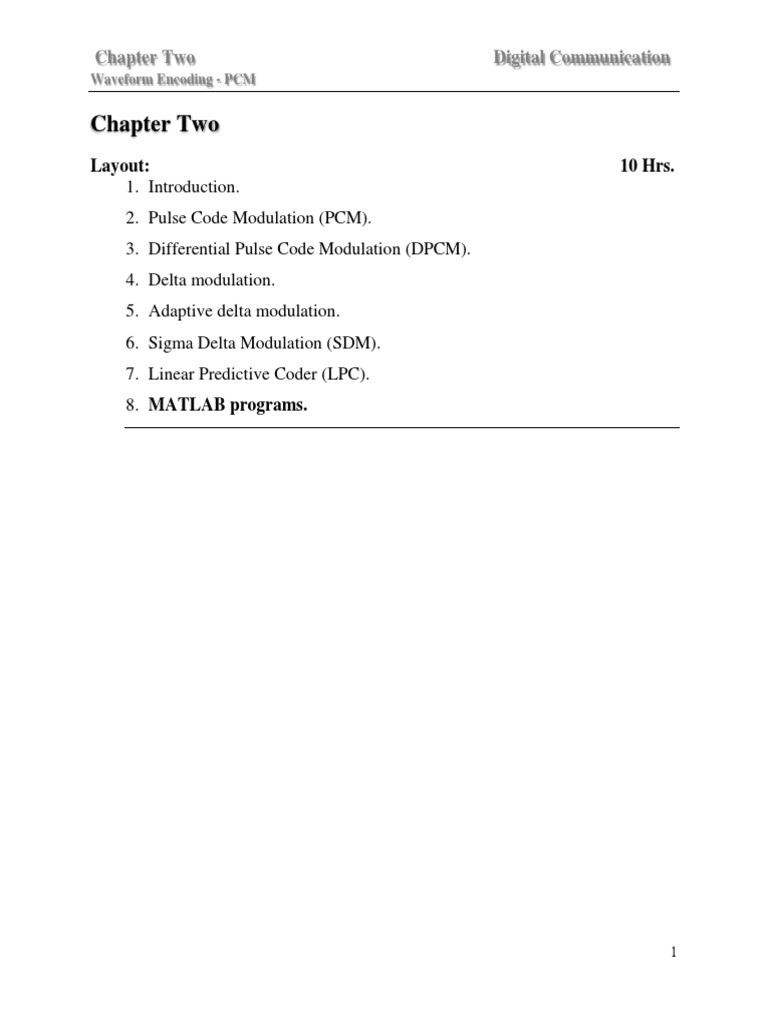 Pcm Chapter Key Concepts Explained Pdf Sampling Signal Processing Modulation