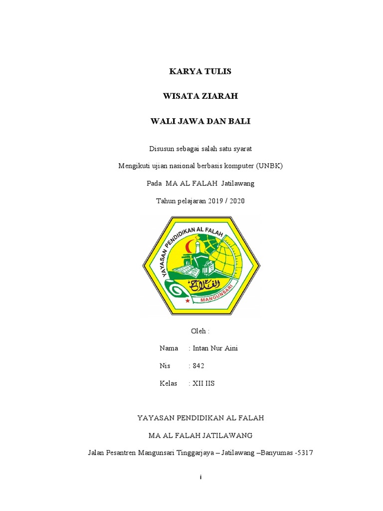 Tugas Karya Tulis Sunan Sunan | PDF