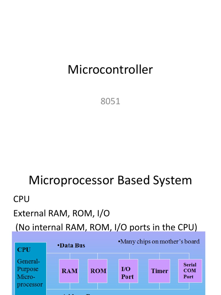 An Overview of the 8051 Microcontroller Architecture | PDF ... An Overview of the 8051 Microcontroller Architecture | PDF ...