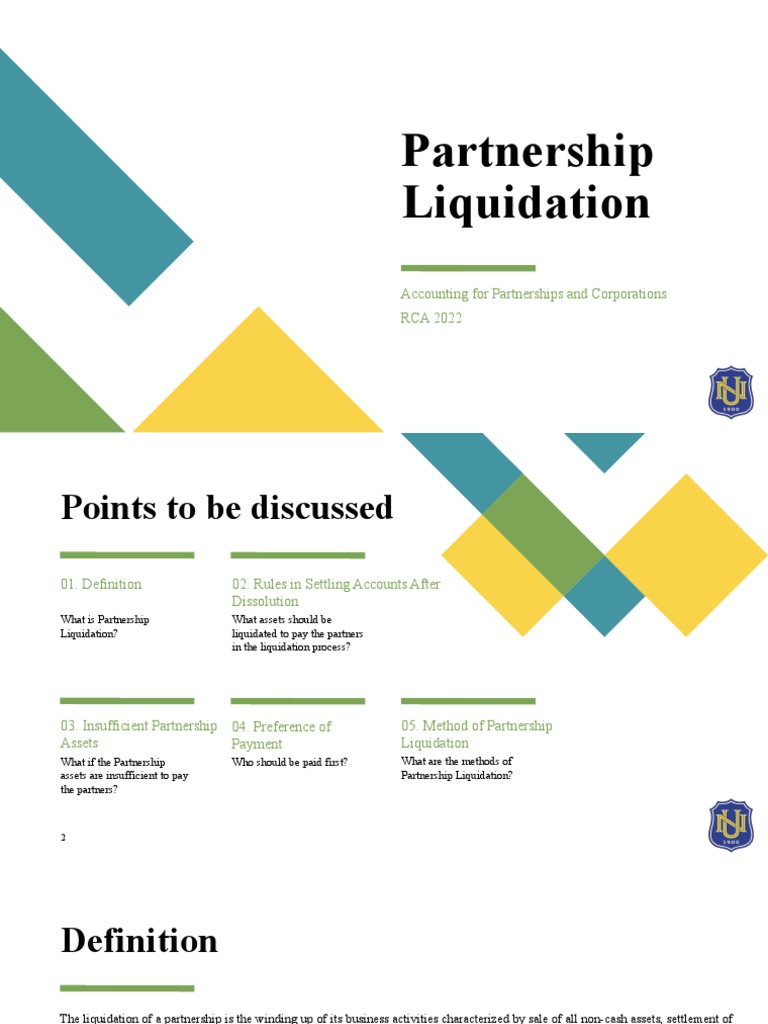 Partnership Liquidation | PDF | Partnership | Book Value