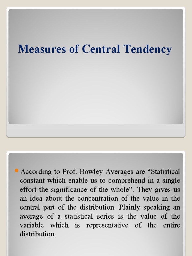An Overview of Common Measures of Central Tendency: Arithmetic Mean, Geometric Mean, Harmonic ...