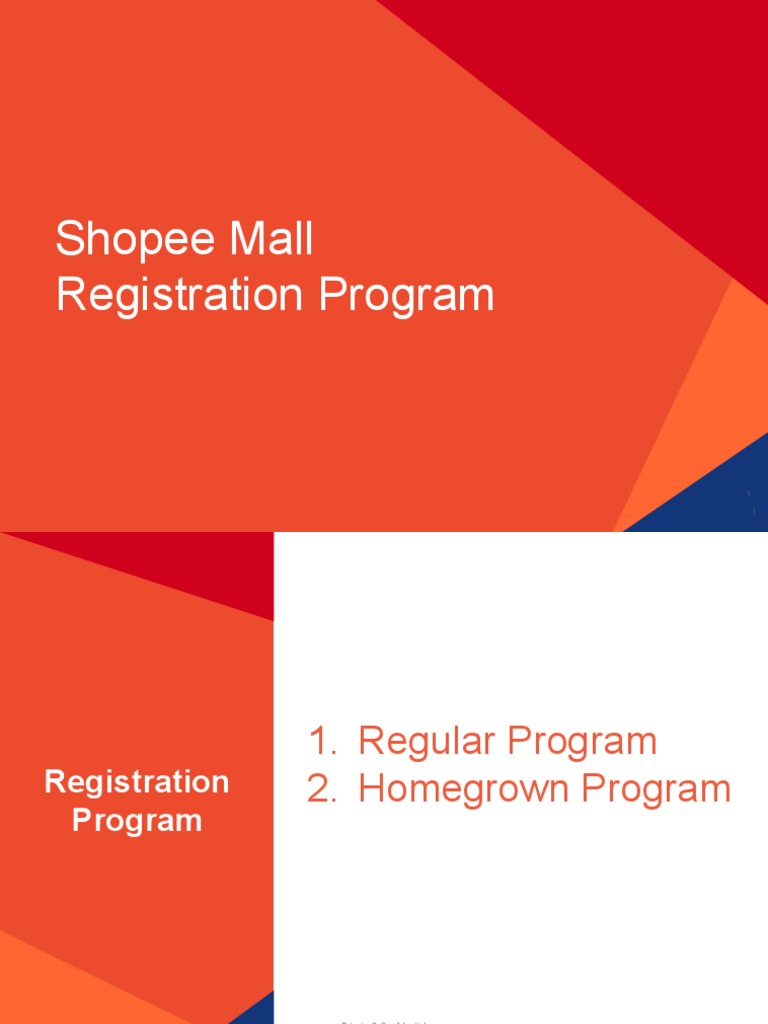 Shopee Mall Seller Registration Criteria | PDF