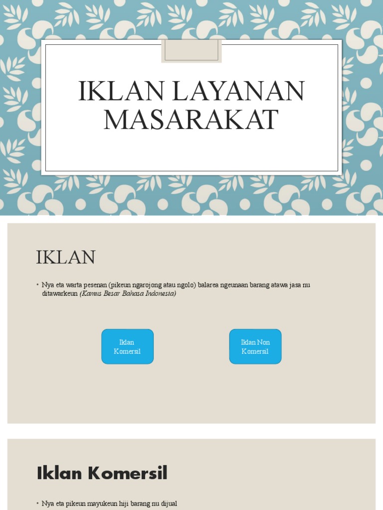 6.ppt Iklan | PDF | Ilmu Sosial