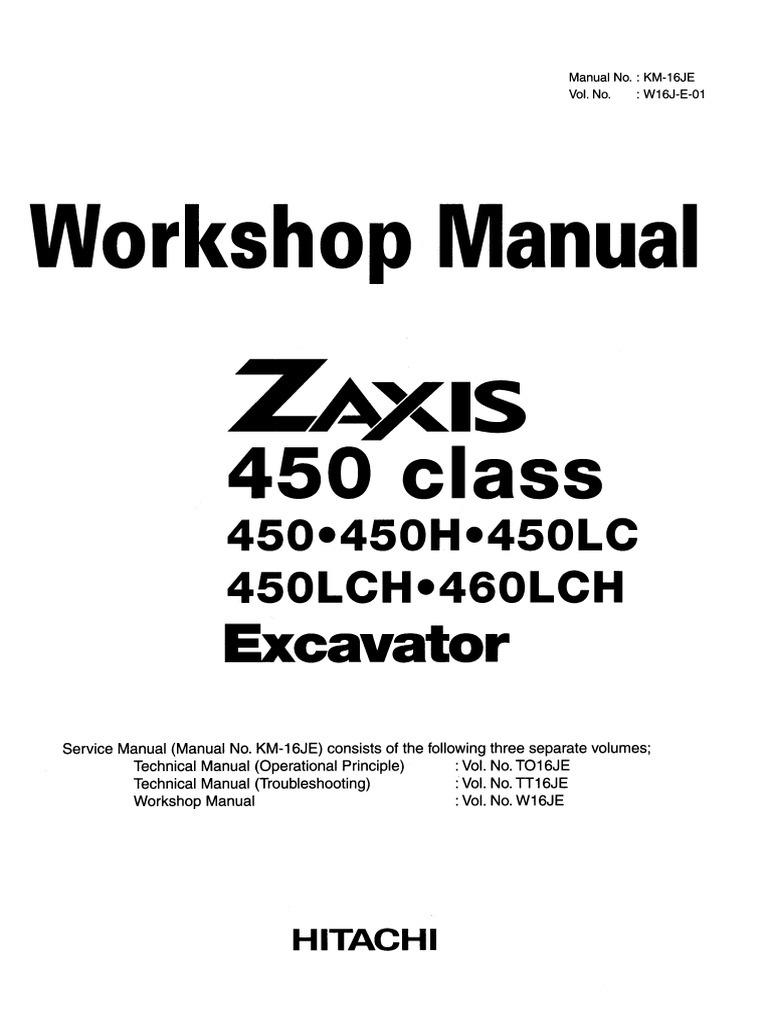 W16J E 01 Workshop Manual | PDF | Welding | Construction