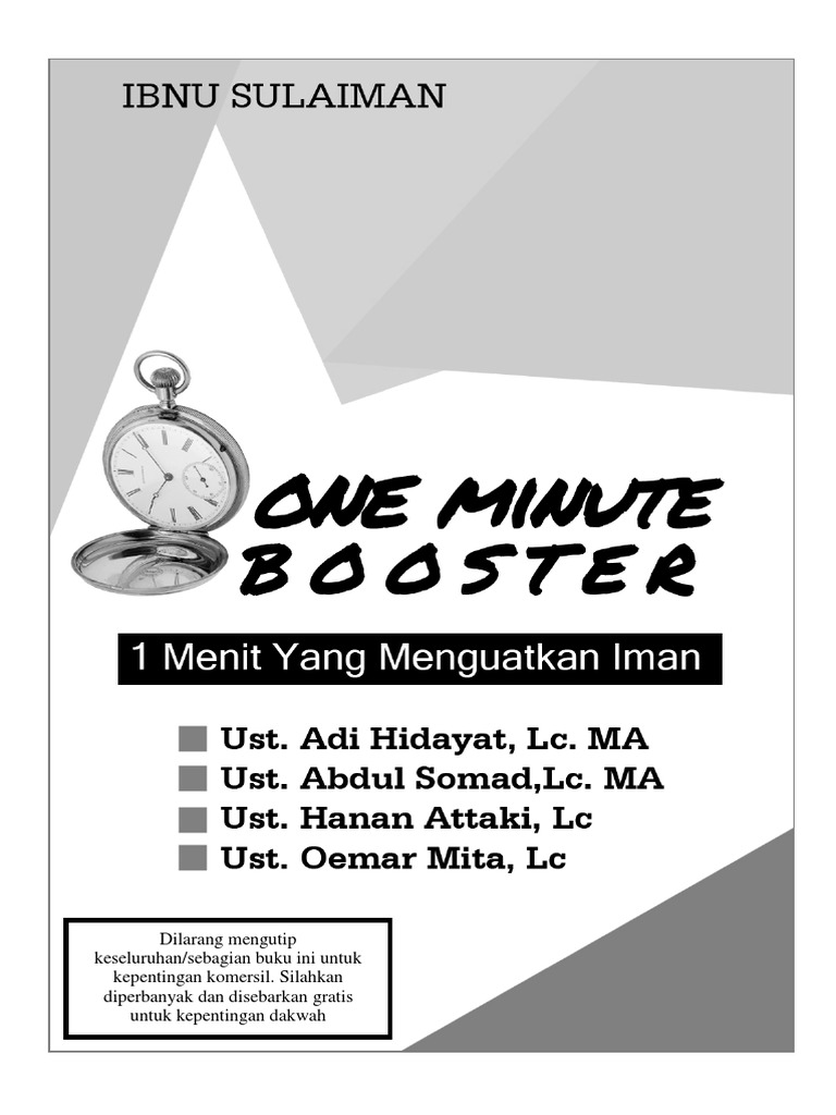 One Minute Booster | PDF