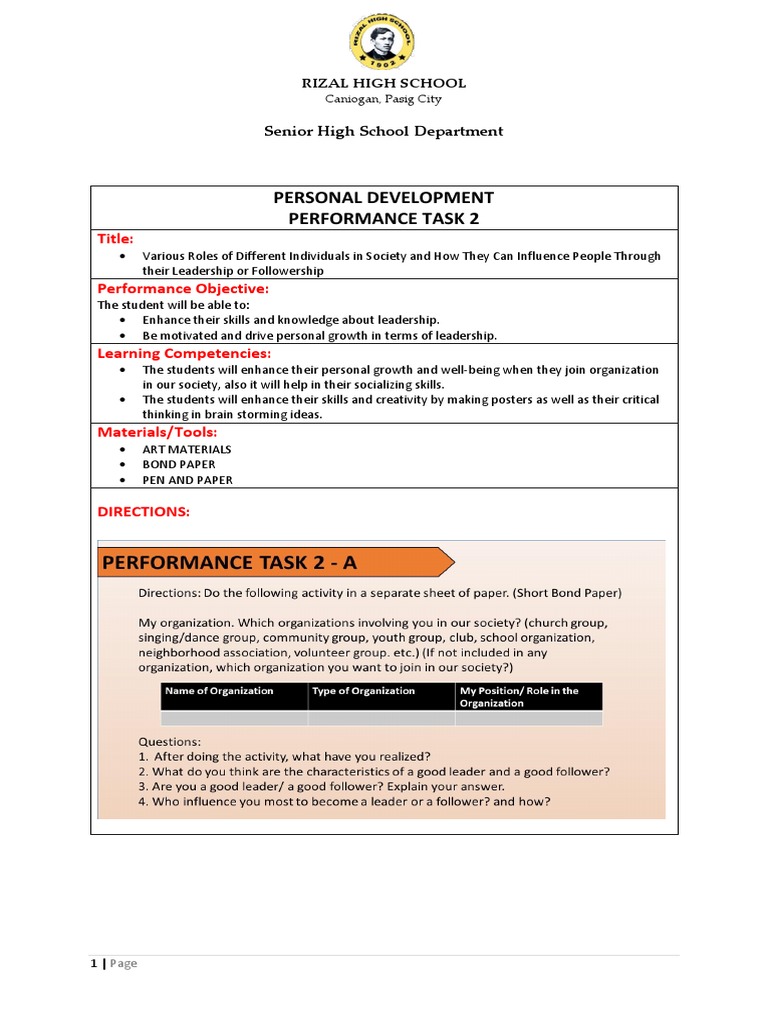 PerDev PT2Module20-LeadershipandFollowership | PDF | Leadership ...