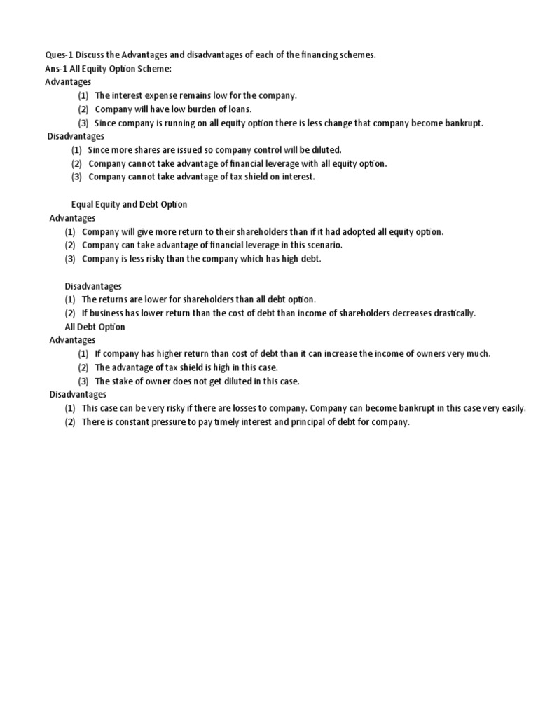 Alpha Case Study | Download Free PDF | Capital Structure | Equity (Finance)