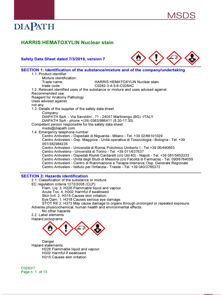 MSDS Harris | PDF | Toxicity | Dangerous Goods