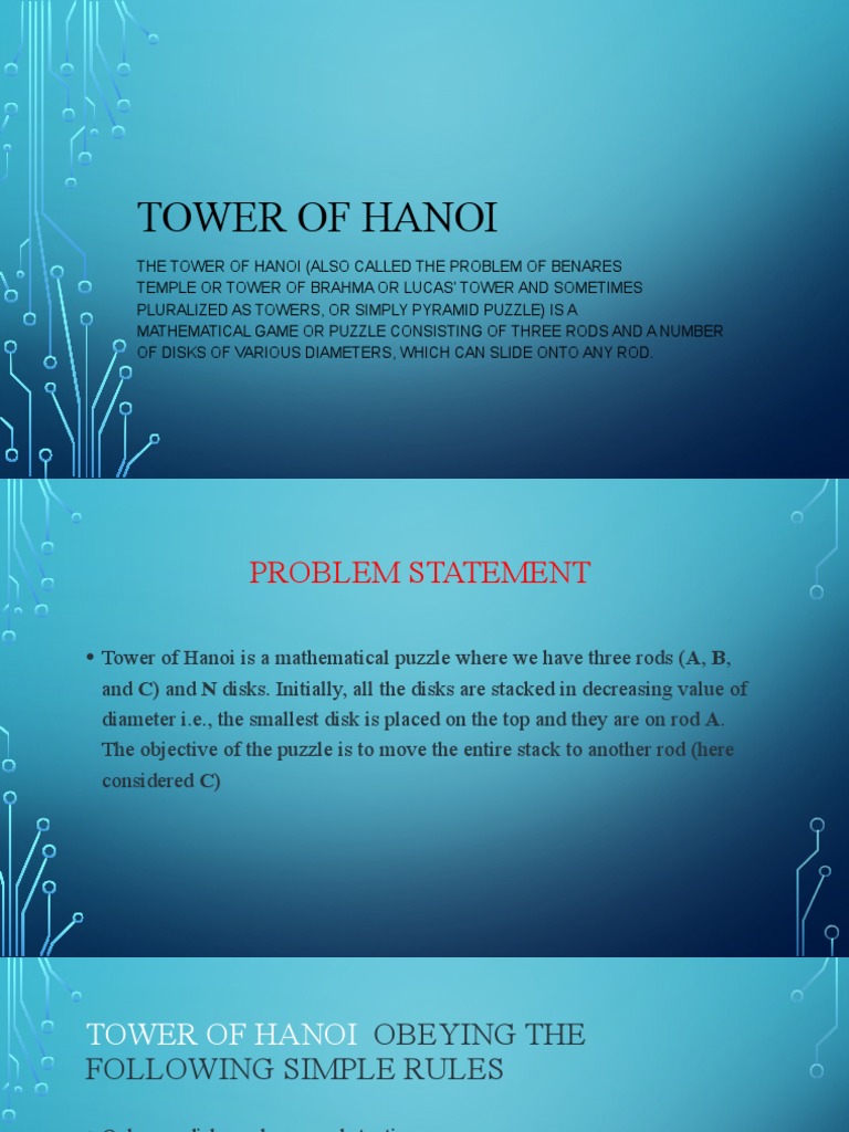 Tower of Hanoi | PDF Tower of Hanoi | PDF