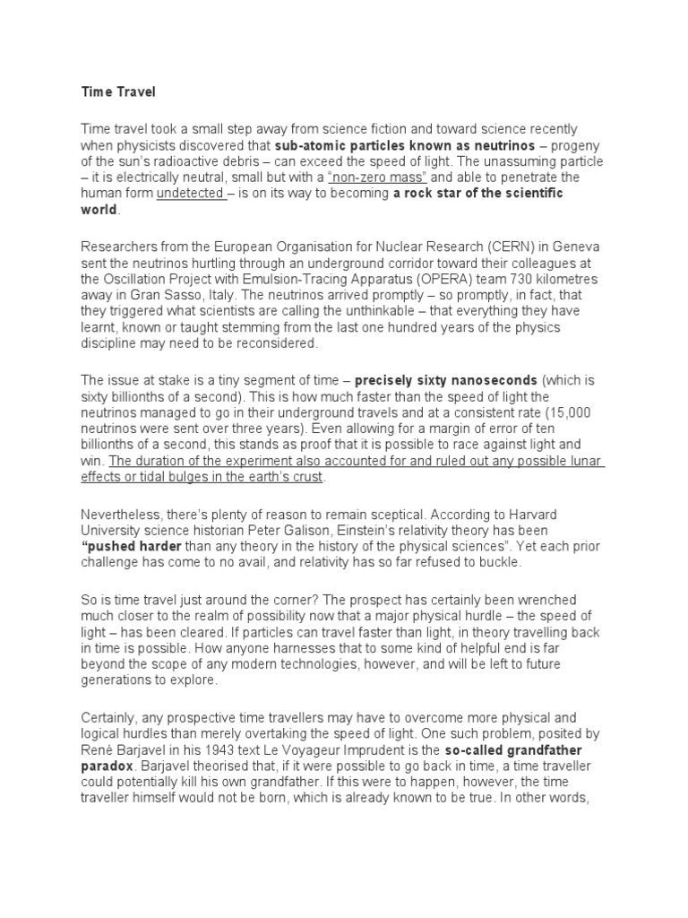 Time Travel | PDF | Time Travel | Many Worlds Interpretation