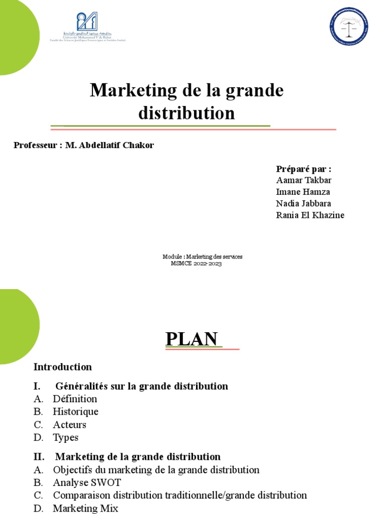 Marketing de La Grande Distribution 1ppt | PDF