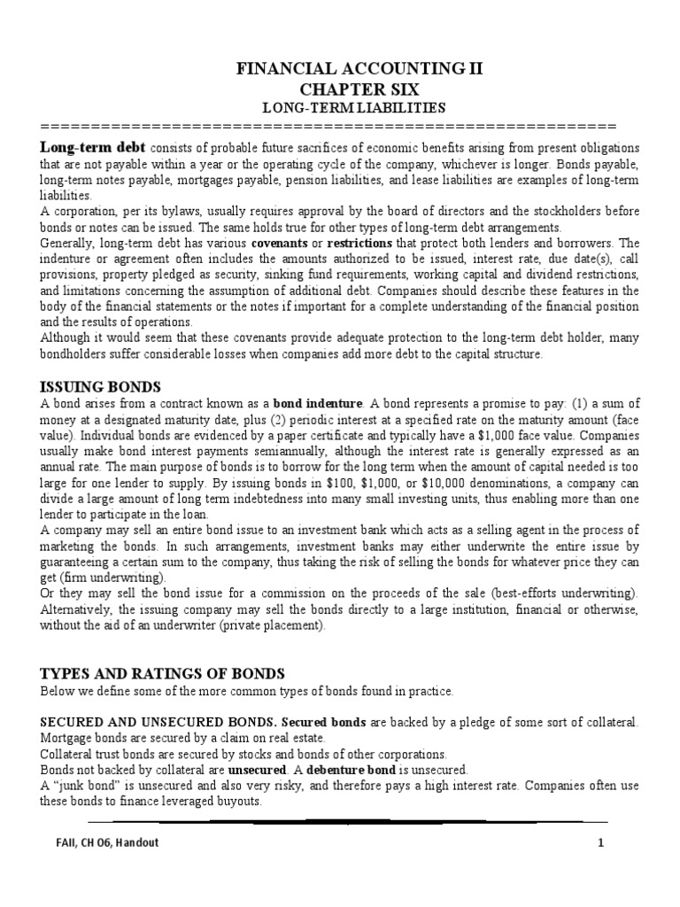 Faii Chapter Vi - 0 | PDF | Bonds (Finance) | Mortgage Loan