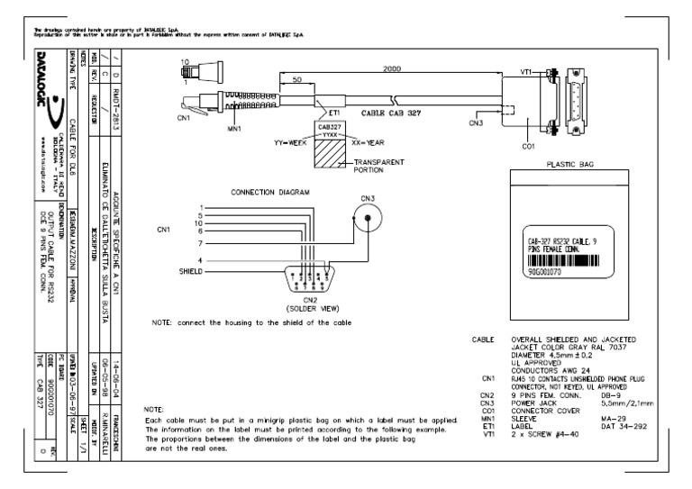 90g001070-Cab327 Eng Datasheet | PDF