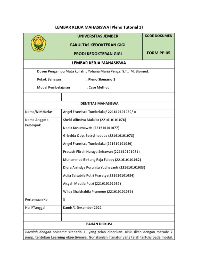 LKM (Pleno Tutorial 1) | PDF