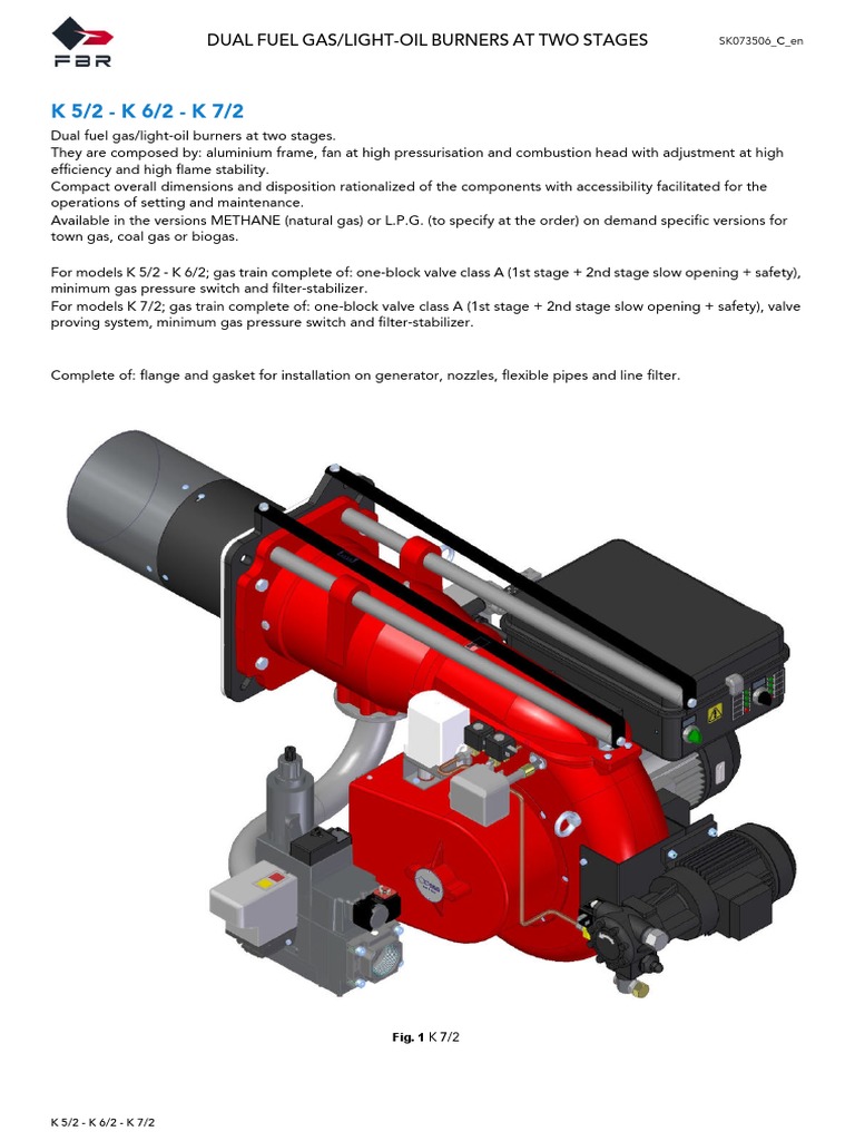 Dual Fuel Gas/Light-Oil Burners Technical Specification | PDF ...