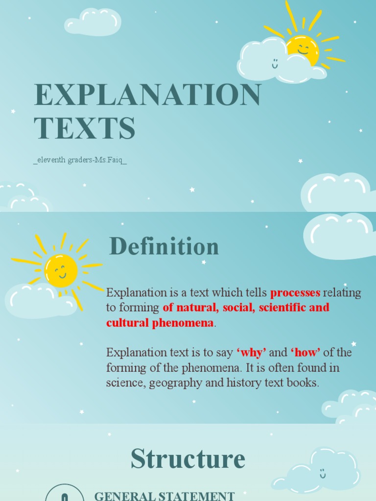 Explanation Texts | PDF | Rain | Water