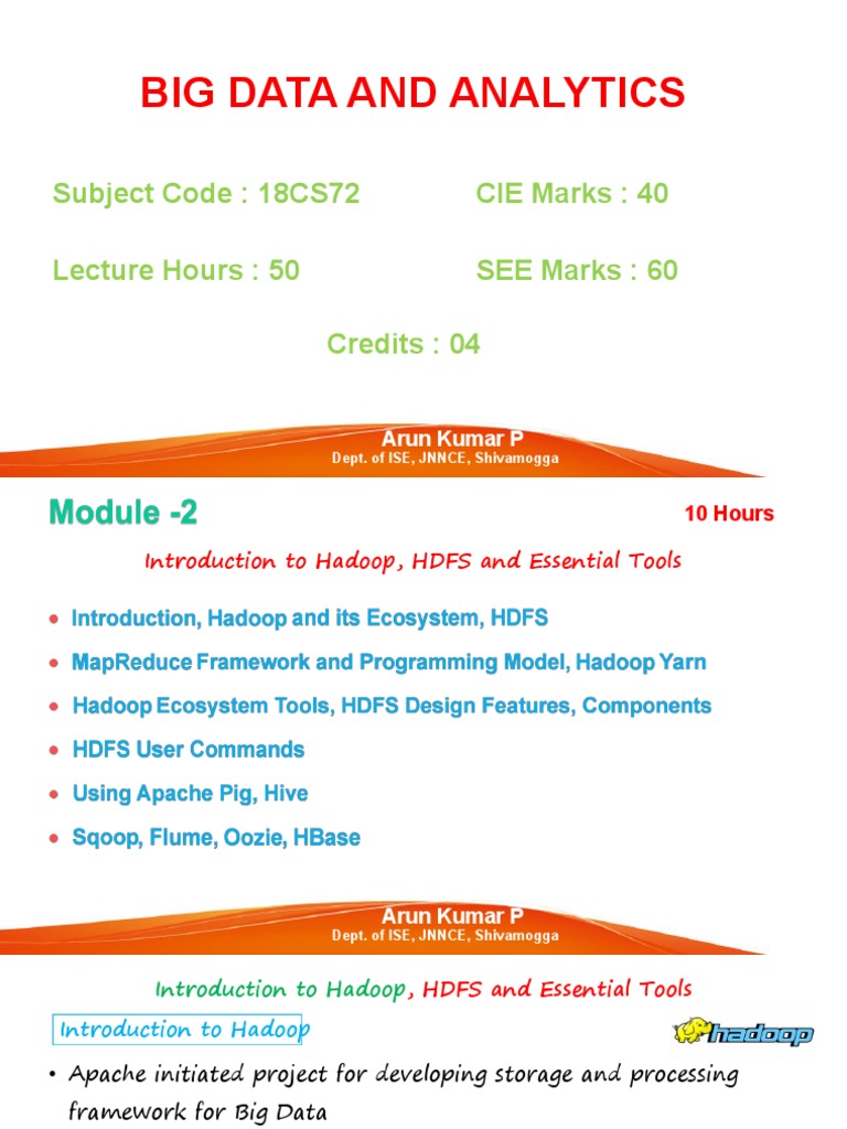 Module 2 | Download Free PDF | Apache Hadoop | Map Reduce