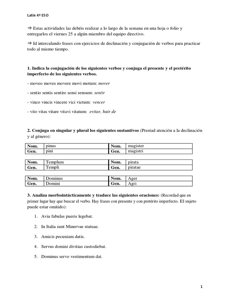 Latín 4 ESO | PDF