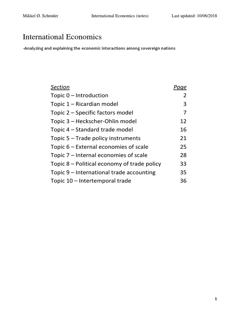 International Economics Overview | PDF | Economic Surplus | Monopoly