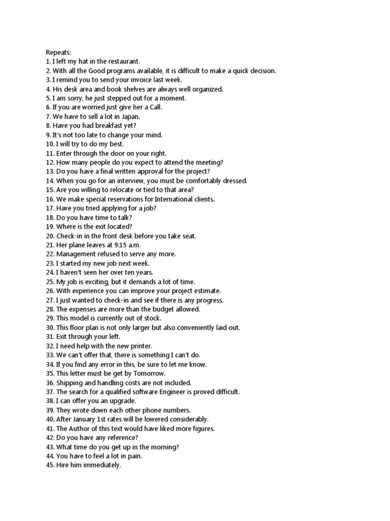 Versant Practice Updated | PDF | Career & Growth | Home & Garden