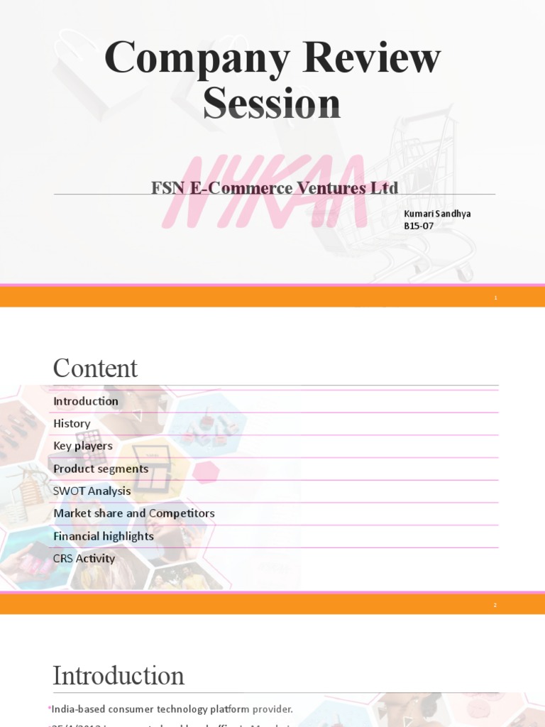 Company Review Session: FSN E-Commerce Ventures LTD | PDF | Business ...