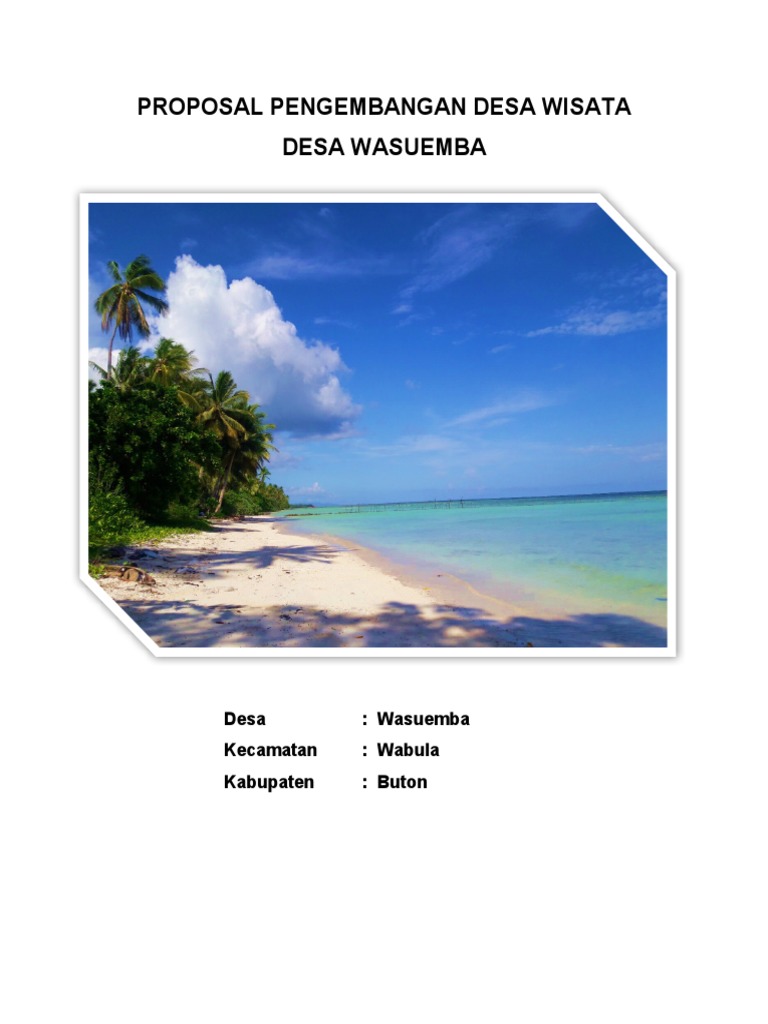 Proposal Pengembangan Desa Wisata | PDF