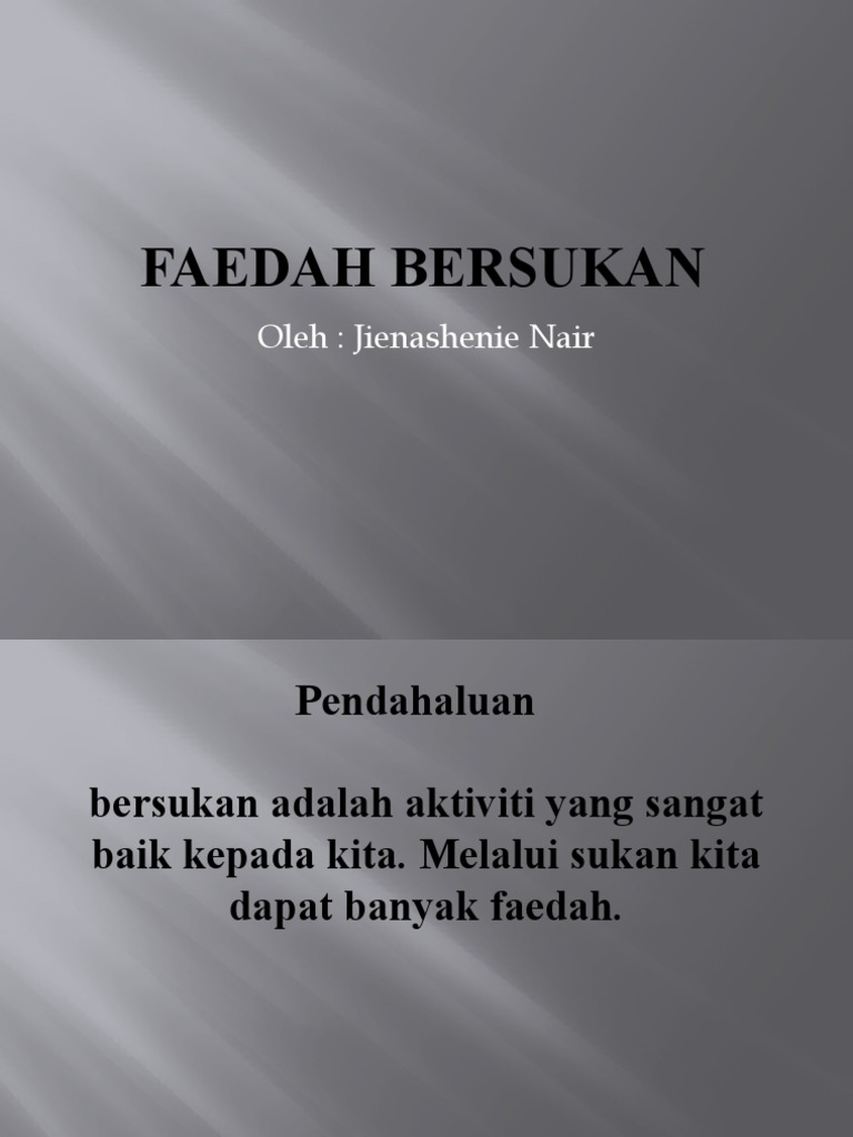 Faedah Bersukan | PDF