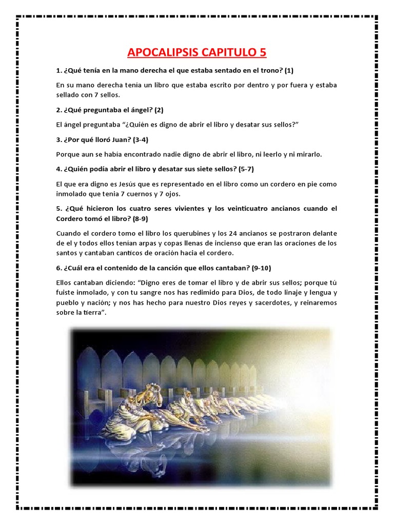 Apocalipsis Capitulo 5 | PDF