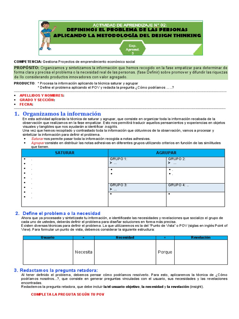 ExpApr_04_Act_2_Fase Denifir_FICHA_1ro | PDF | Cognición | Ciencia cognitiva