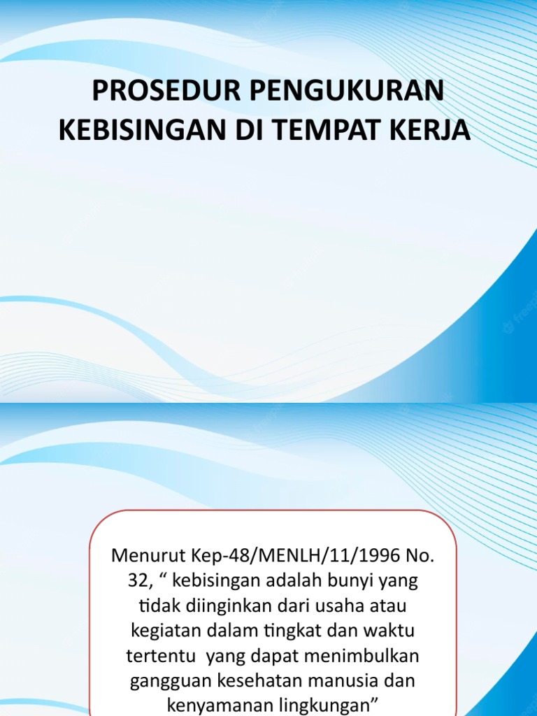 MENGUKUR DAN MENGENDALIKAN KEBISINGAN DI TEMPAT KERJA | PDF