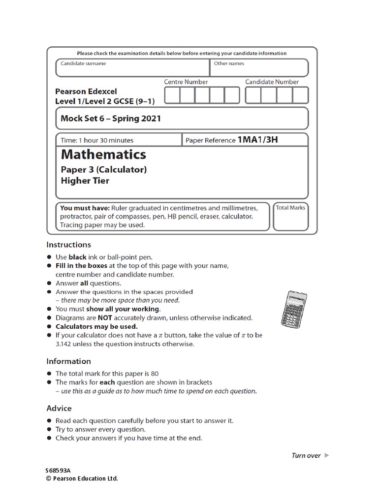 Paper H3 - Mock Set 6 - Qs PDF | PDF | Angle | Mathematics Paper H3 - Mock Set 6 - Qs PDF | PDF | Angle | Mathematics