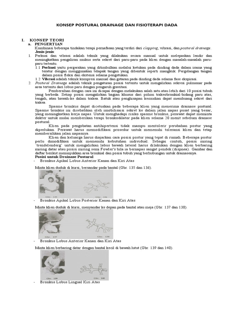 Format Nilai Postural Drainage & Fisioterapi Dada Ok | PDF | Sains ...